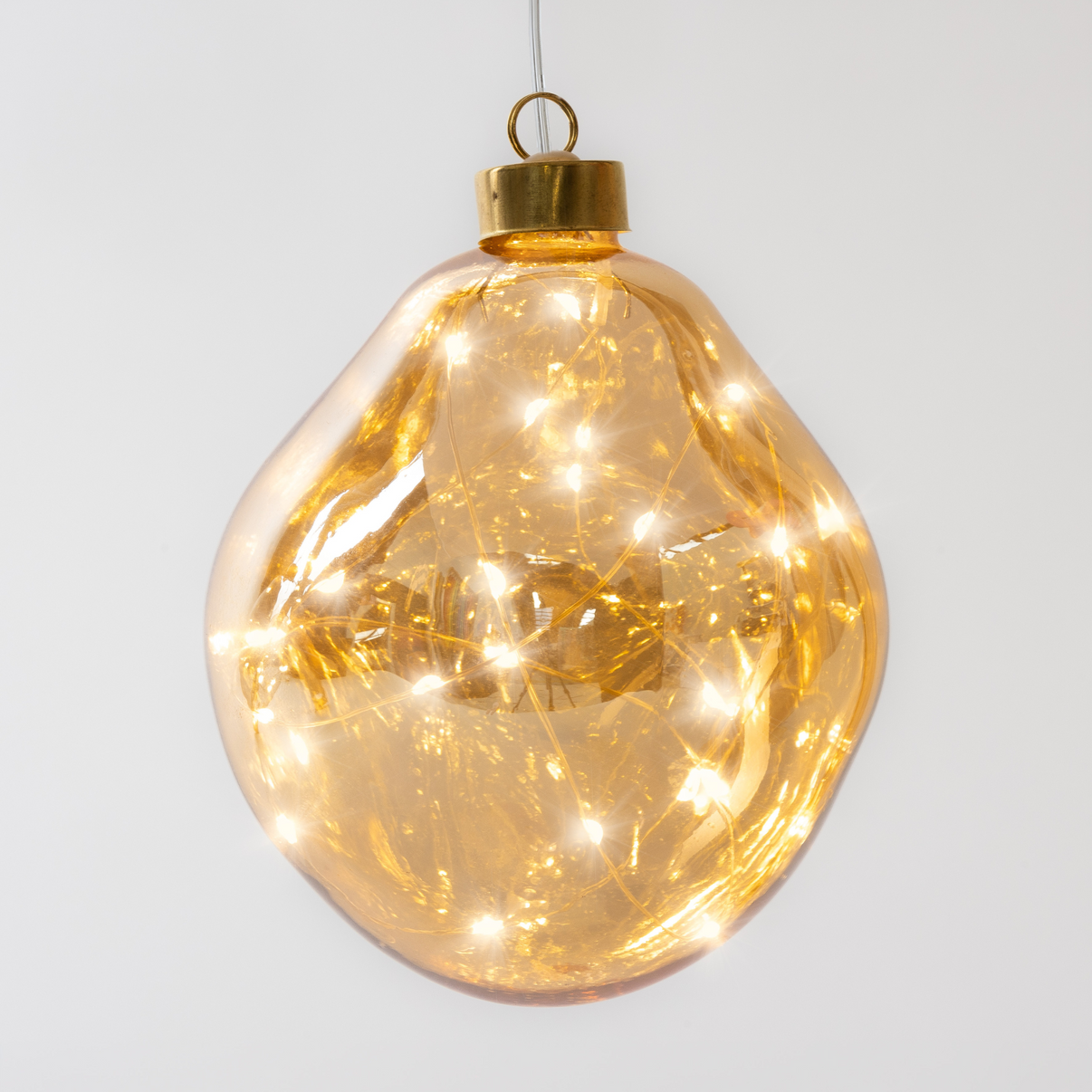 12cm Amber Orb Hanging Glass Light – Stellar Haus