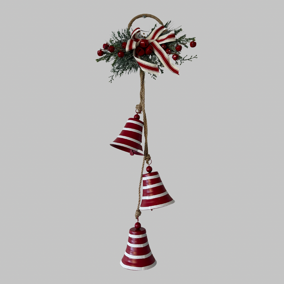 Striped Hanging Bell Trio (Red/White) – Stellar Haus