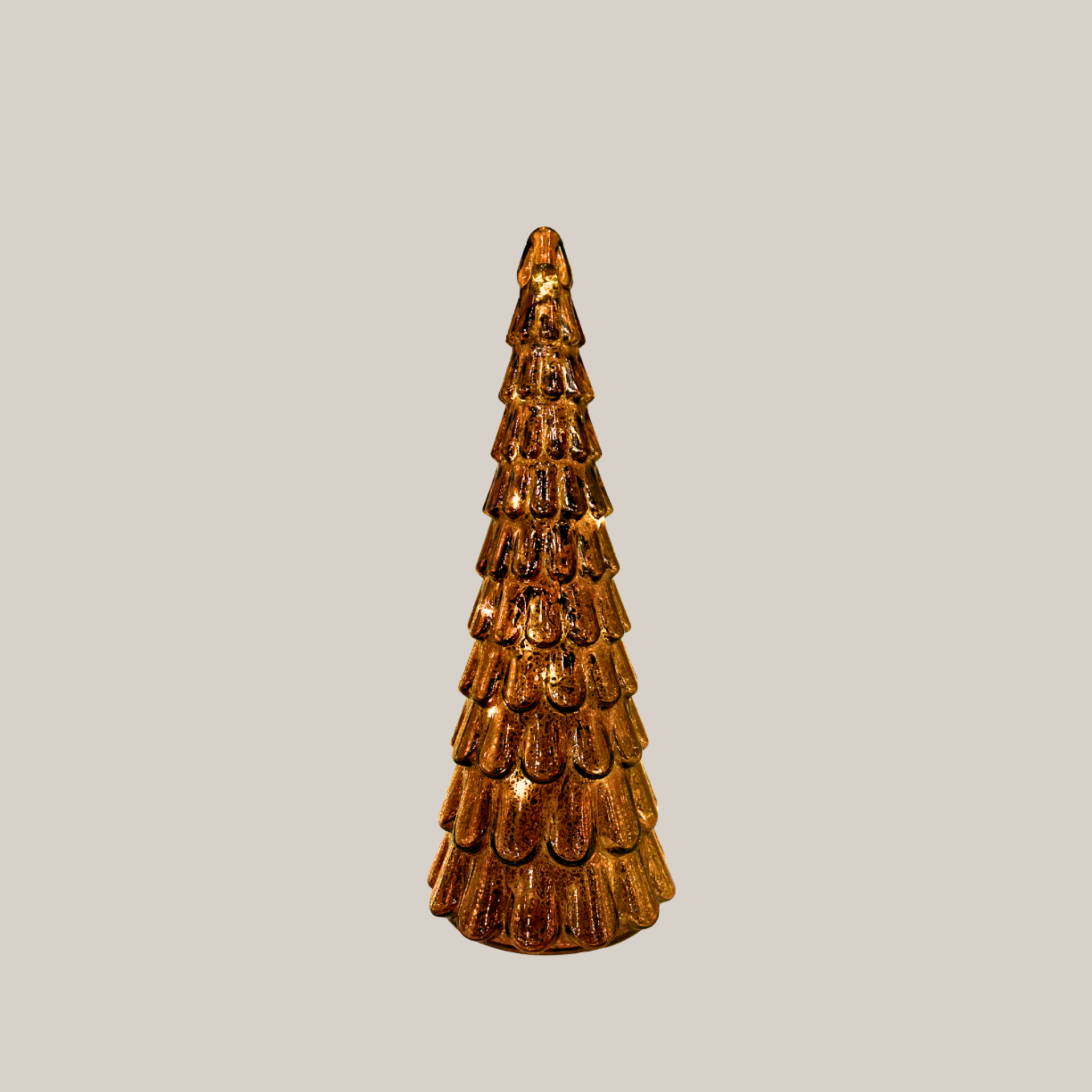24cm Frost Drop Glass Tree in Brown – Stellar Haus