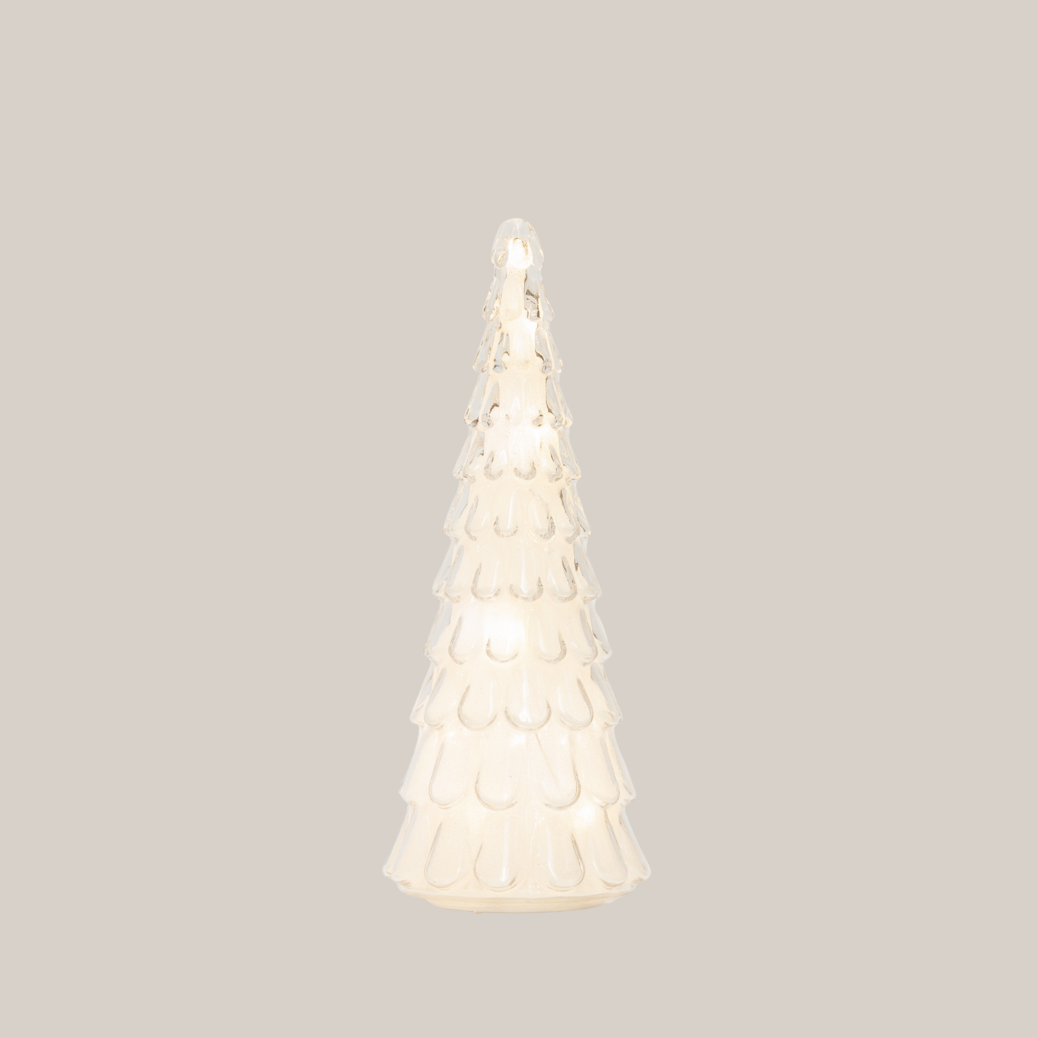 24cm White Frost Drop Glass Tree – Stellar Haus