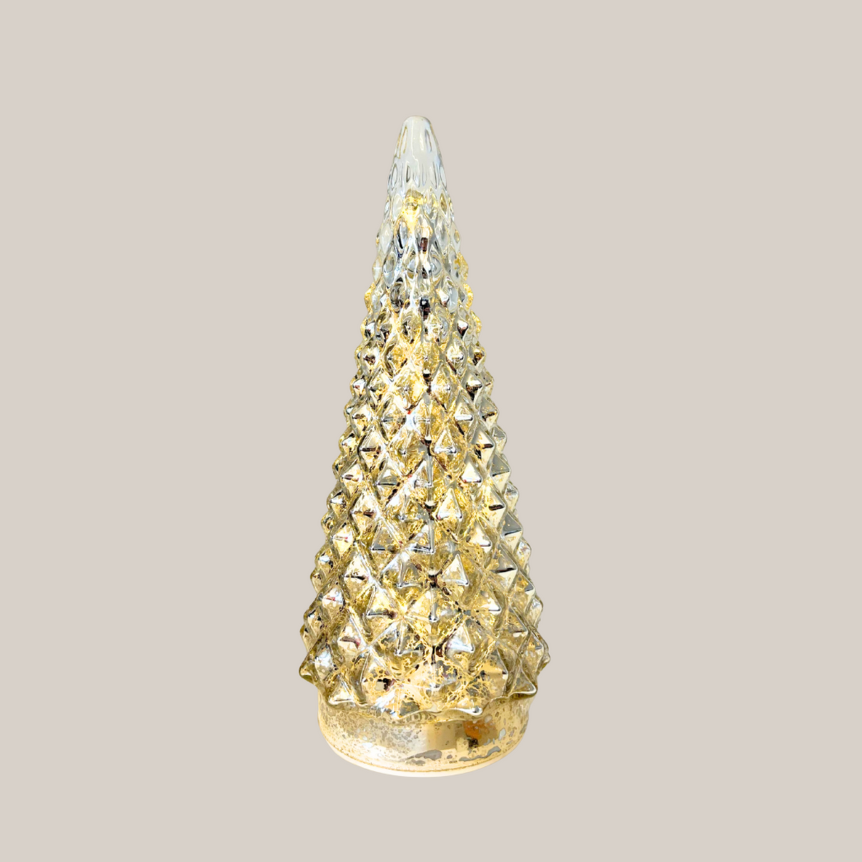 Silver Pinecone 33cm Glass Tree – Stellar Haus